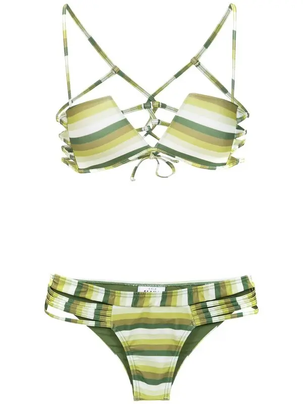 AMIR SLAMA Striped Bikini