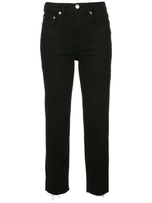RE/DONE Straight Cropped Jeans