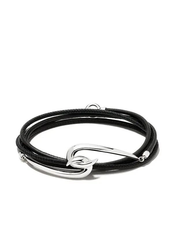 SHAUN LEANE Hook Wrap Bracelet - Black