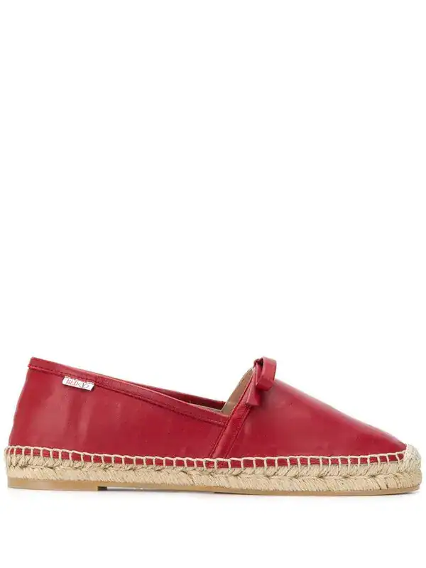 Red Valentino Bow Ribbon Detailed Espadrilles - Red  display picture 1
