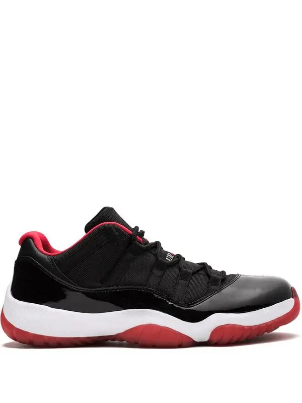 JORDAN Air Retro Low Bred Sneakers - Black