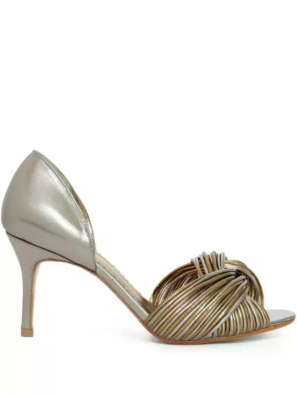 STUDIO CHOFAKIAN Colagem Peep Toe Pumps - Grey