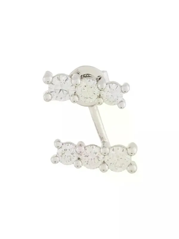 ALINKA 18kt White Gold Lara Diamond Right Earring - Silver