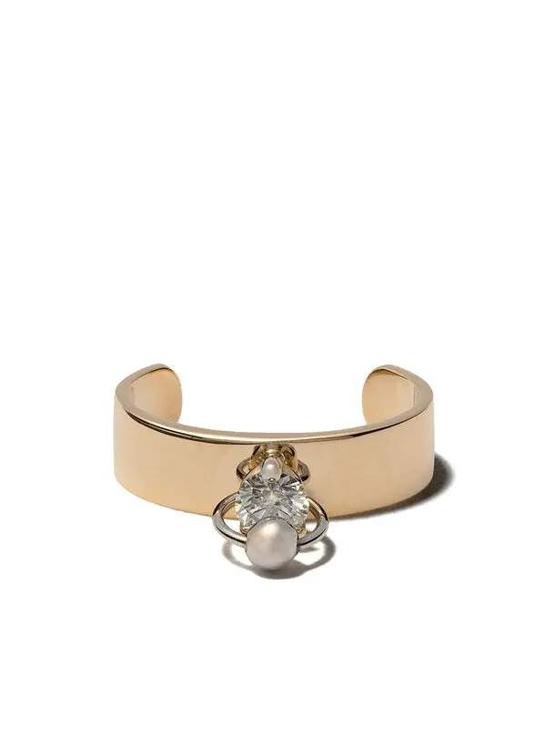 Delfina Delettrez 18kt Two In One Diamond Earcuff - Gold