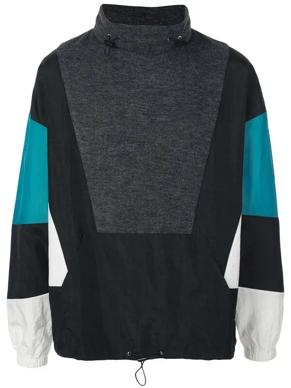 GOD'S MASTERFUL CHILDREN Oversized Knit-panel Windbreaker