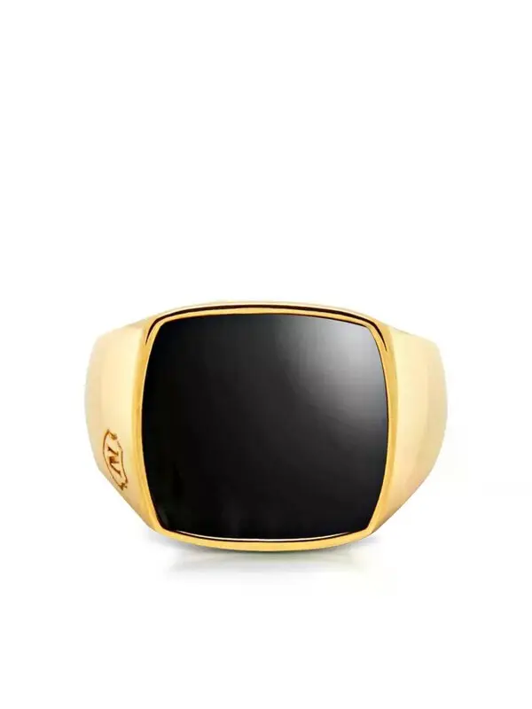 NIALAYA JEWELRY Onyx Cocktail Ring - Gold