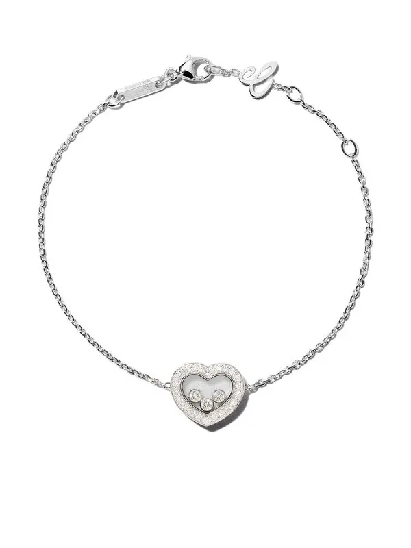 Chopard 18kt Happy Diamonds Icons Bracelet - Silver