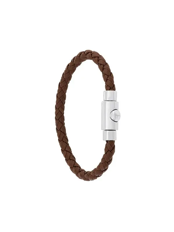 FERRAGAMO Thin Woven Bracelet - Brown