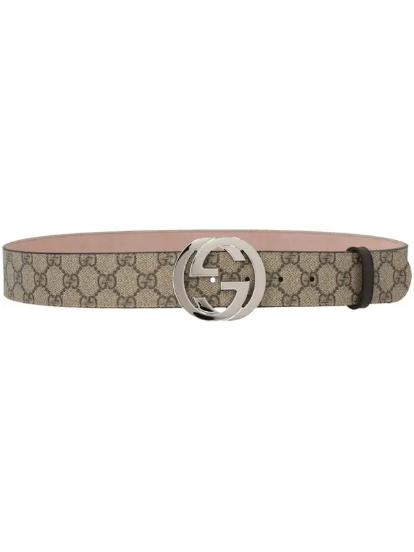 Gucci Gg Supreme Belt - Neutrals