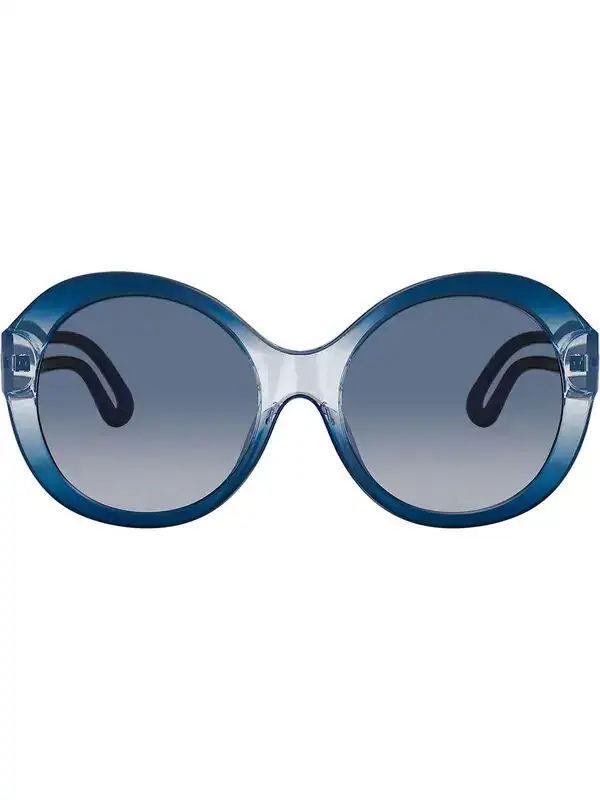 Tory Burch Robinson Round Sunglasses In Blue - 20% Off  display picture 1
