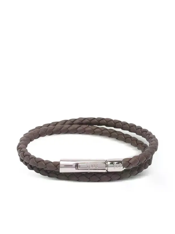 TOD'S Braided Wrap Bracelet - Brown