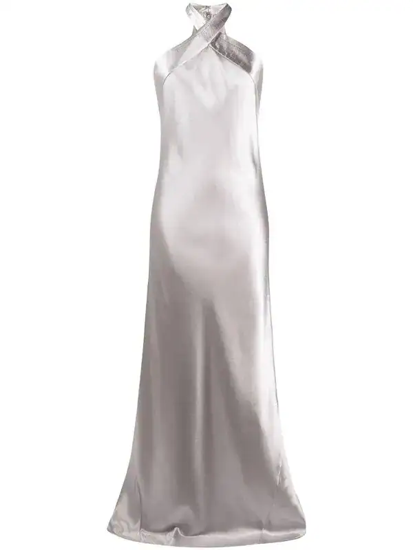 galvan silver dress Valletta Gown