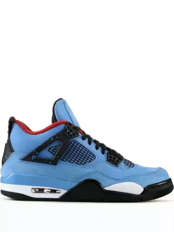 JORDAN X Travis Scott Air 4 Retro Cactus Jack Sneakers - Blue
