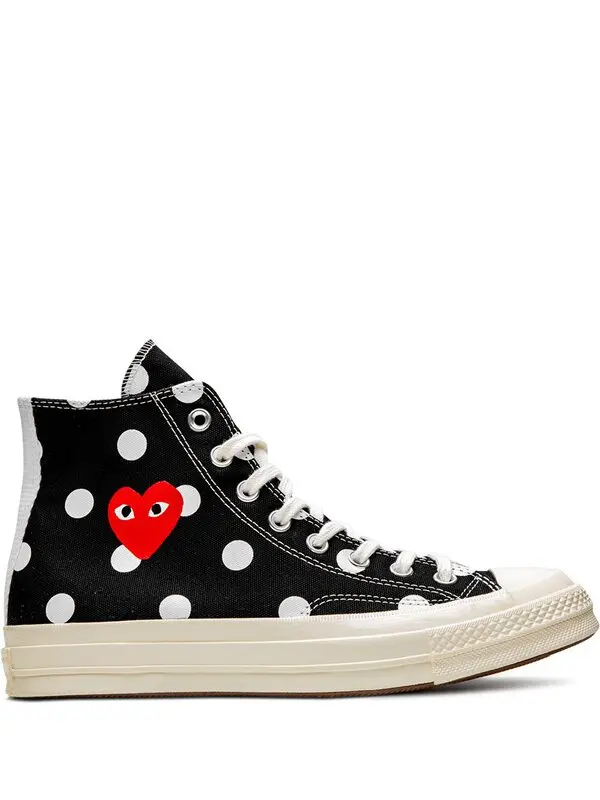COMME DES GARÇONS PLAY X CONVERSE Chuck 70 High Top Sneakers