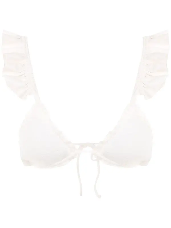 CLUBE BOSSA Laven Bikini Top - White