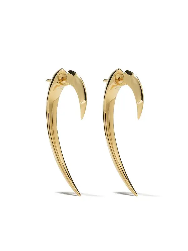 SHAUN LEANE Vermeil Hook Earrings - Yellow