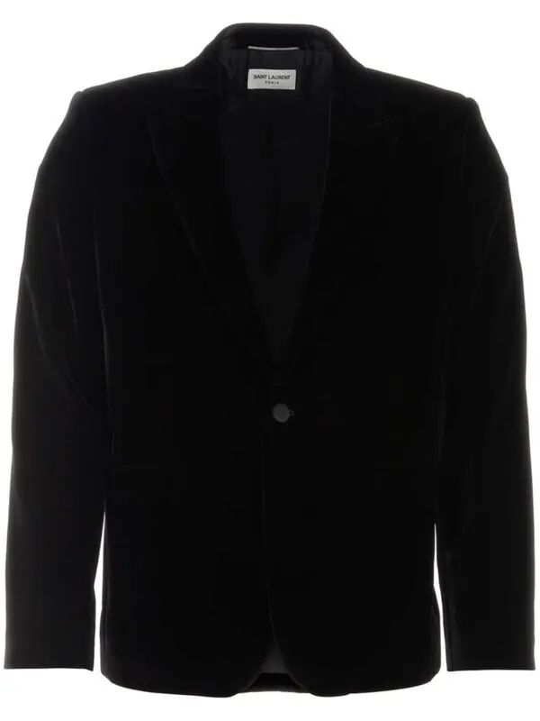 Saint Laurent Single-breasted Velvet Blazer