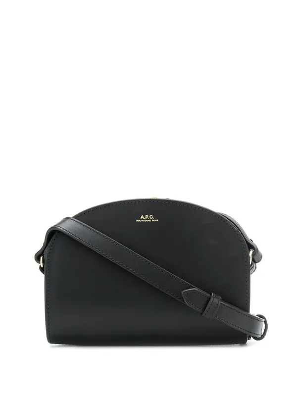 A.p.c. Mini Demi Lune Shoulder Bag - Black