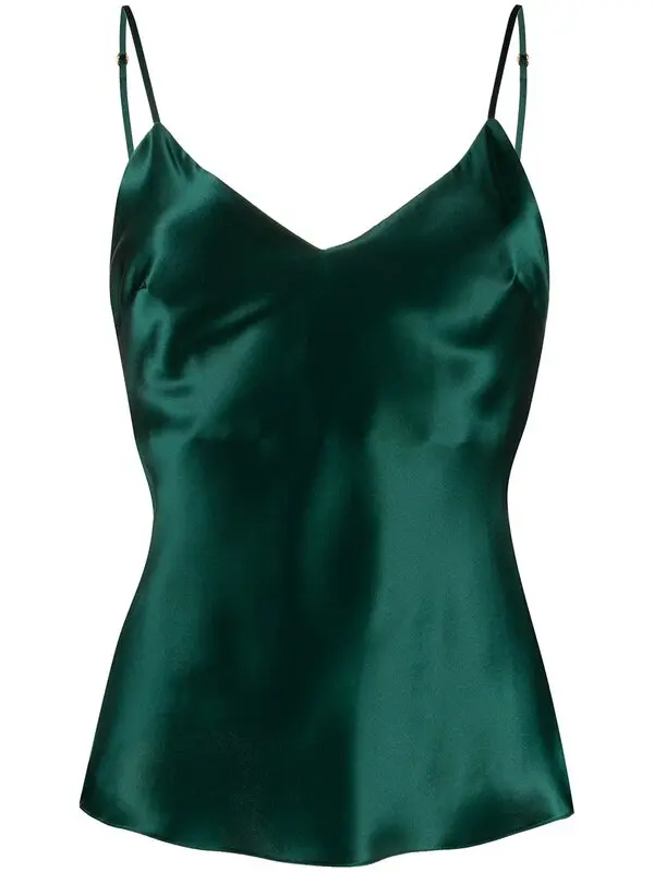 GILDA & PEARL Sophia Silk Top - Green