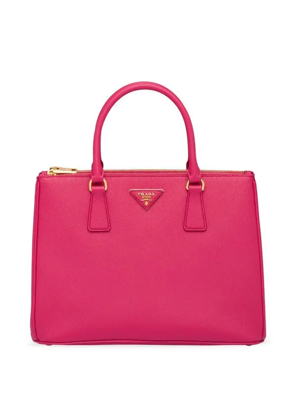 Prada Galleria Leather Tote Bag Pink Editorialist