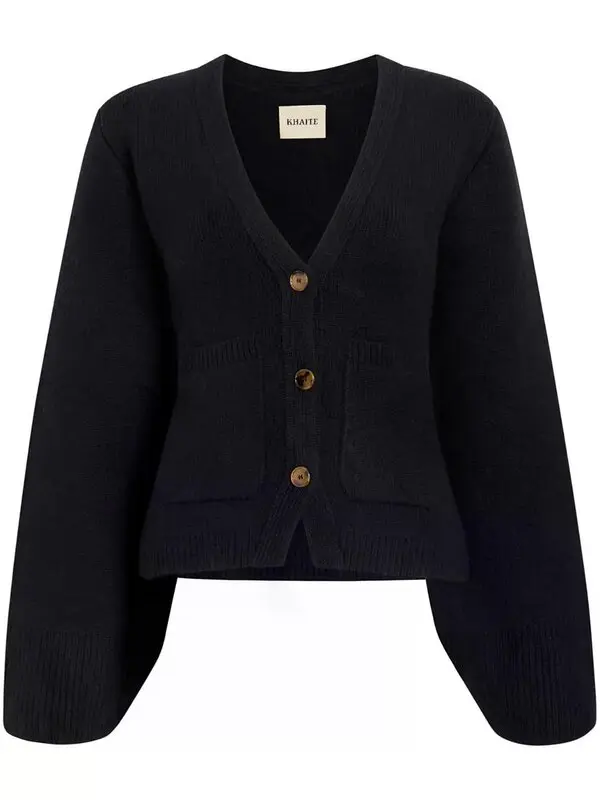 Khaite The Scarlet Cashmere-blend Cardigan - Black