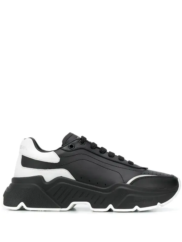 Dolce & Gabbana Daymaster Leather Sneakers - Black