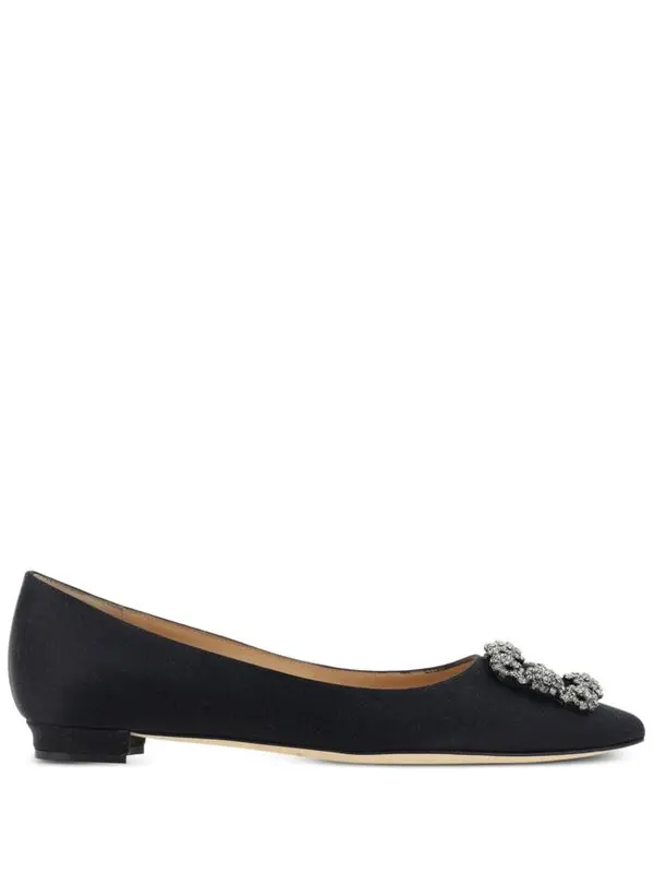 Manolo Blahnik Hangisiflat Loafers - Black