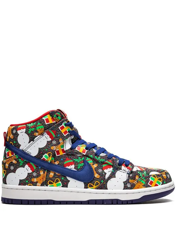 Nike Dunk High Trd Qs Ugly Christmas Sweater Sneakers