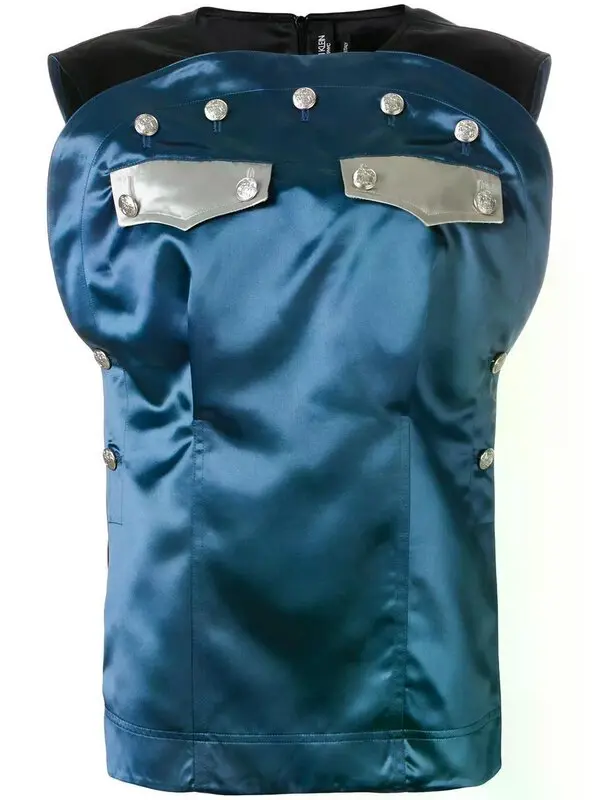 Calvin Klein Button Embellished Blouse