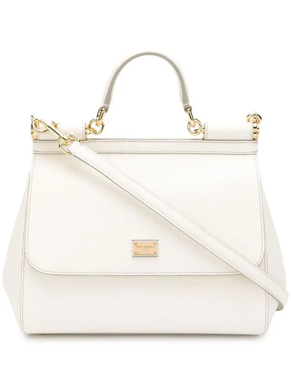 Dolce & Gabbana Sicily Tote Bag - White
