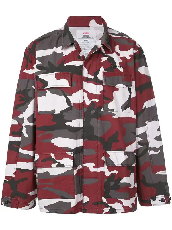 Supreme Hellraiser Camo Jacket - Red | Editorialist
