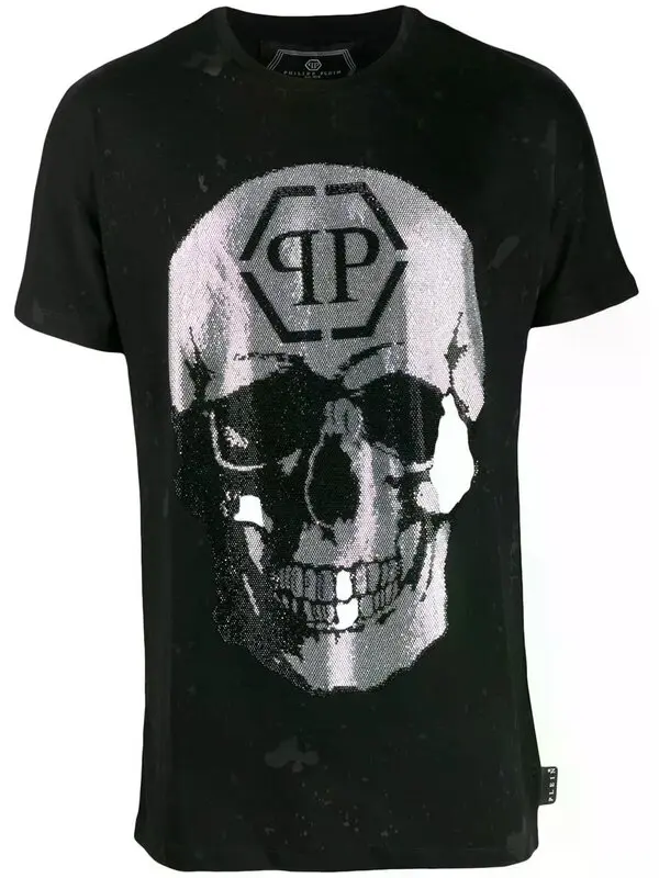 Philipp Plein Skull Print T-shirt - Black
