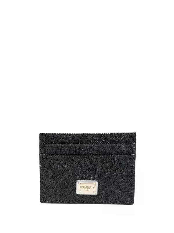 Dolce & Gabbana Leather Card Holder - Black