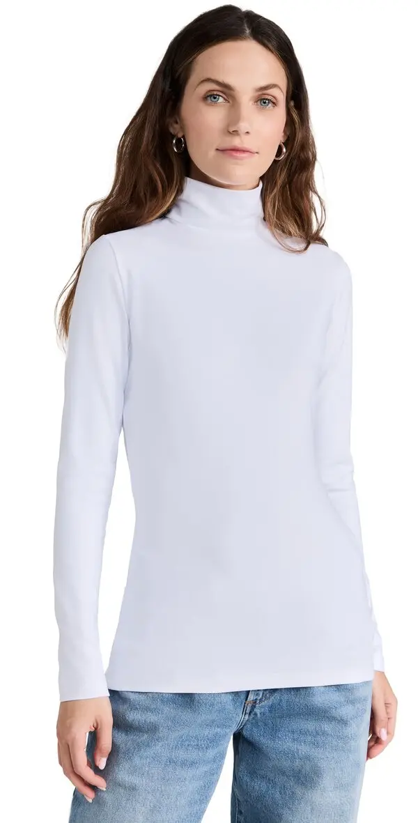 Susana Monaco Turtleneck Long-sleeve Top - Sugar