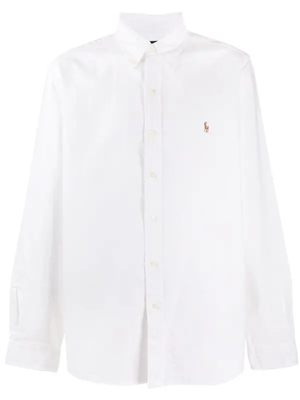 Ralph Lauren Embroidered Logo Cotton Shirt - White