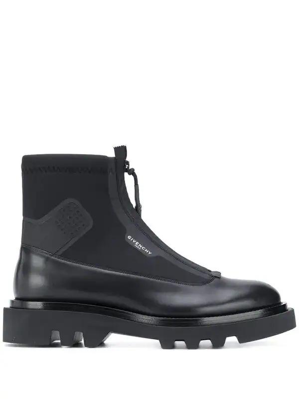 Givenchy Zip-Fastening Ankle Boots - Black | Editorialist
