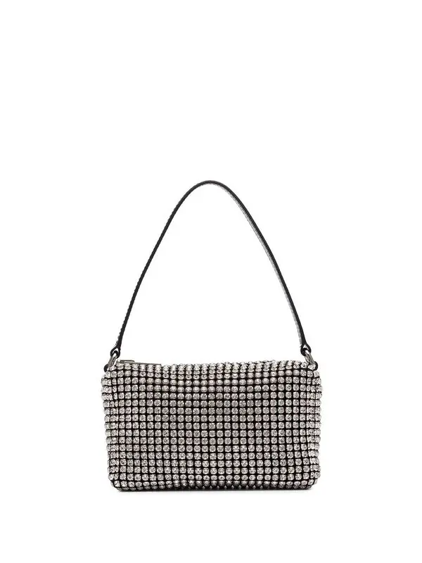 Alexander Wang Wangloc Rhinestone Clutch - Metallic