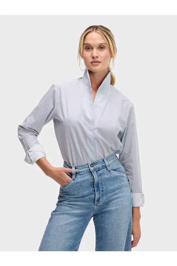 SARAH ALEXANDRA Signature Polkaloka Shirt - Blue