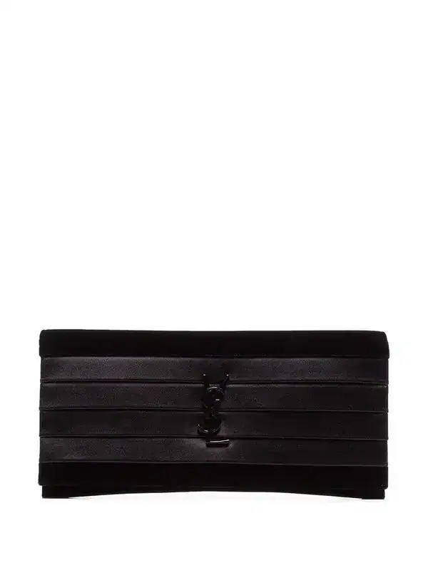Saint Laurent Le Smoking Clutch Bag Black Editorialist