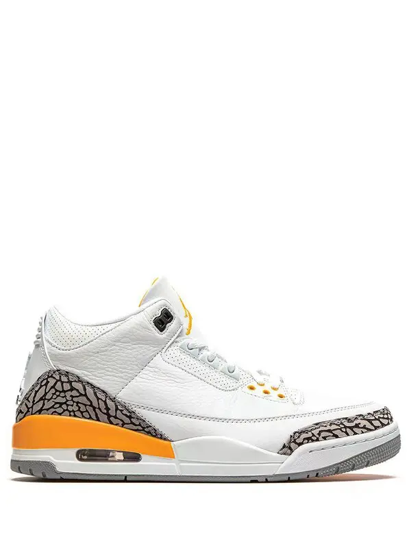 JORDAN Air 3 Retro Laser Orange Sneakers - White