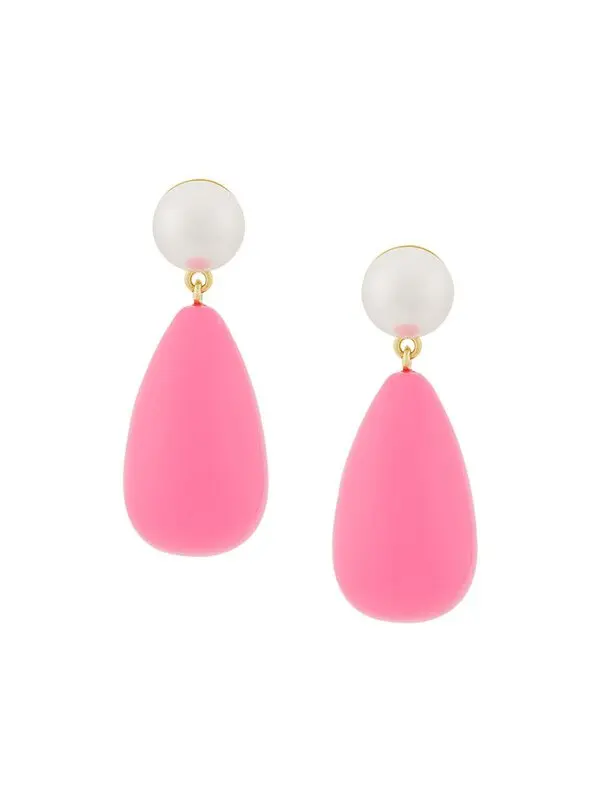 ESHVI Teardrop Earrings - Pink