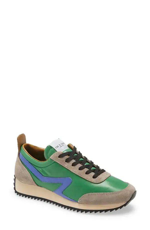 Rag & Bone Retro Runner Sneaker In Lime - 40% Off | Editorialist