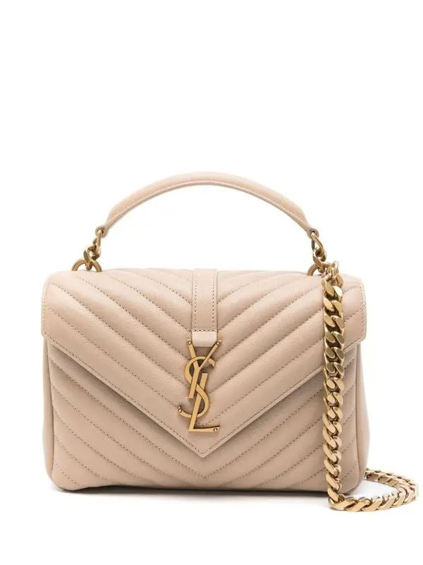 Saint Laurent College Medium Shoulder Bag - Neutrals