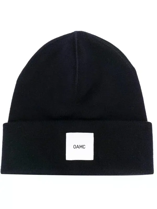 OAMC Logo Patch Beanie - Blue