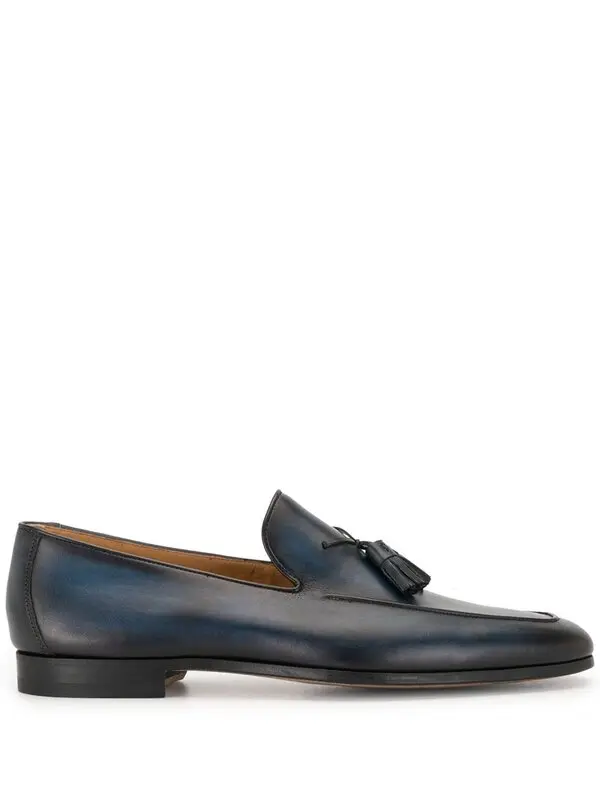 Magnanni Tasselled Leather Loafers - Blue