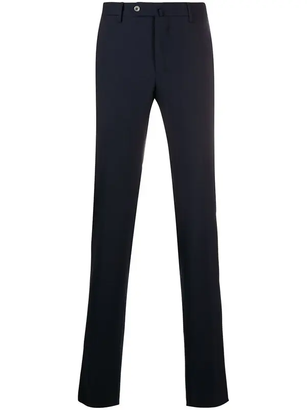 PT TORINO Tapered Tailored Trousers - Blue