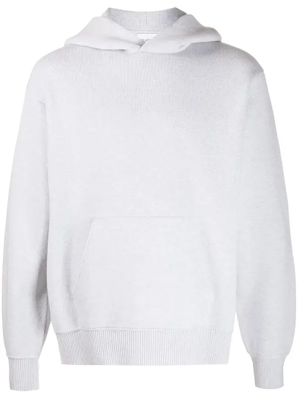 BARRIE Ideal Rib-trimmed Oversized Hoodie - Grey