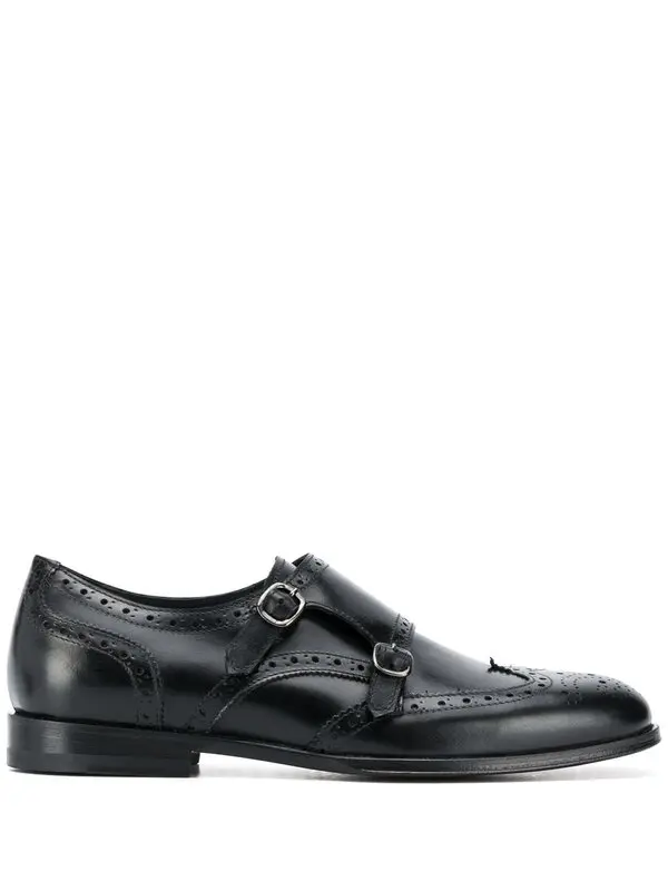 SCAROSSO Kate Monk Shoes - Black
