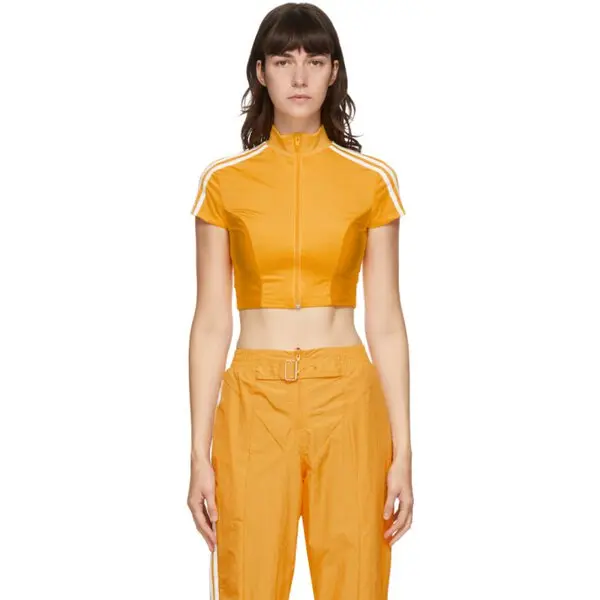 Adidas Paolina Russo Edition Crop T-Shirt In Yellow 44% Off