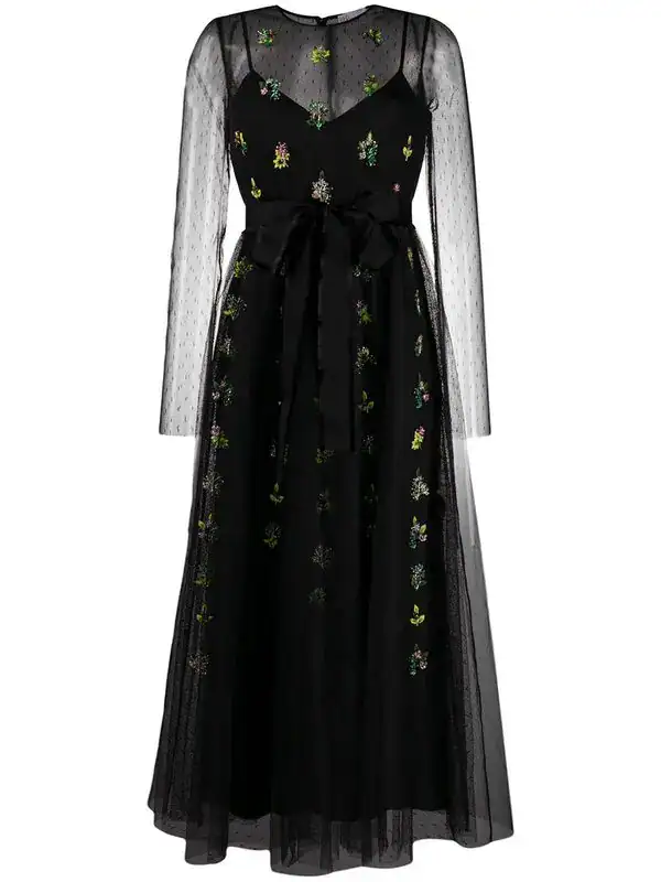 red valentino embroidered tulle dress RED Valentino Dresses for Women